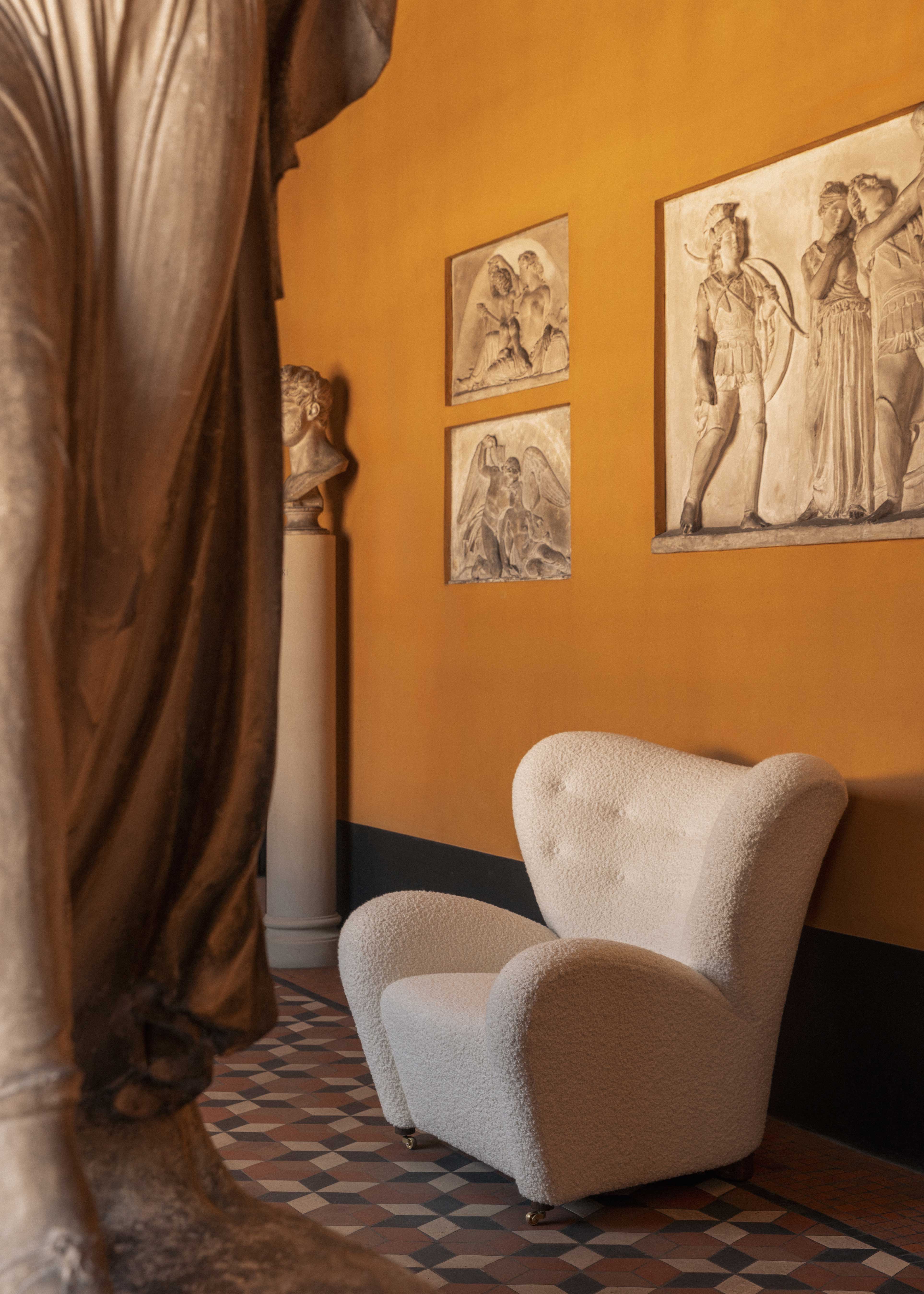 The Tired Man Chair in Moonlight Shearling by Flemming Lassen