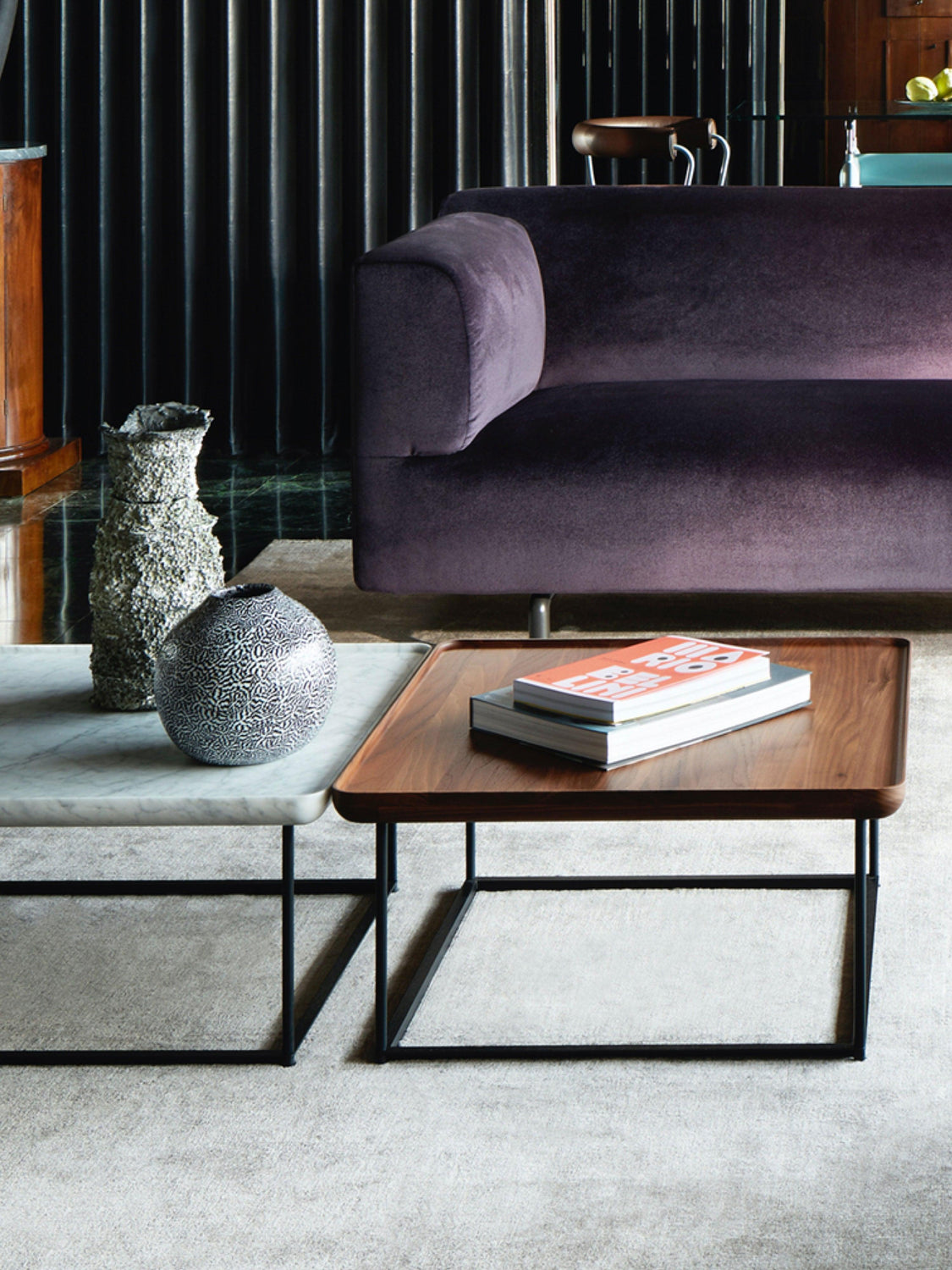 Cassina Luca Nichetto 381 Torei Square Table in Walnut